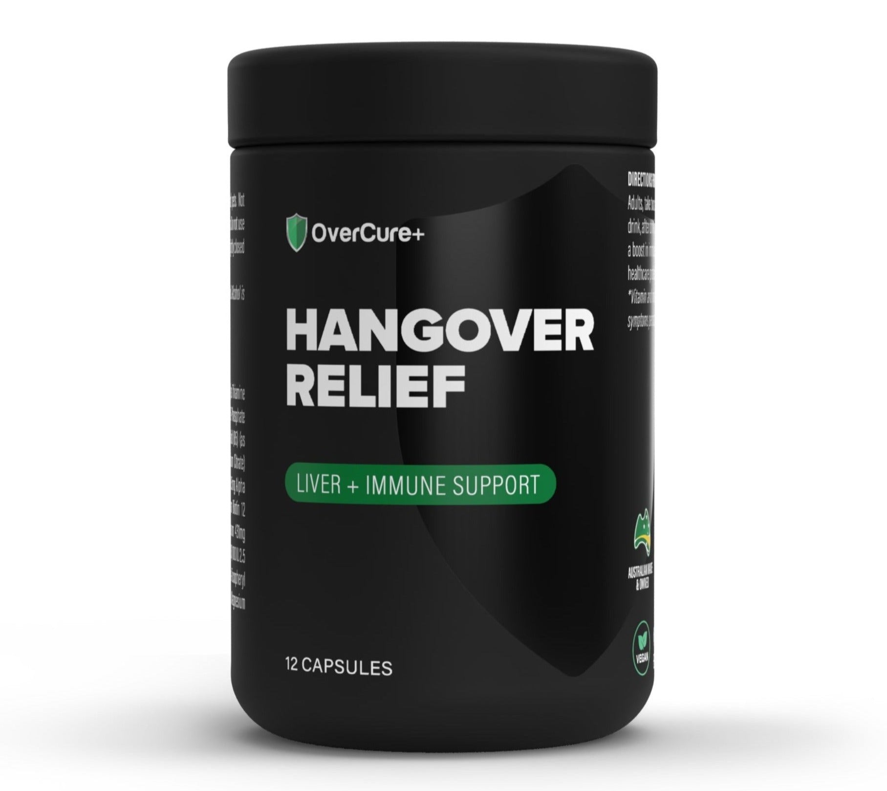 OverCure Hangover Relief -12 Capsule Bottle – OverCure.com.au